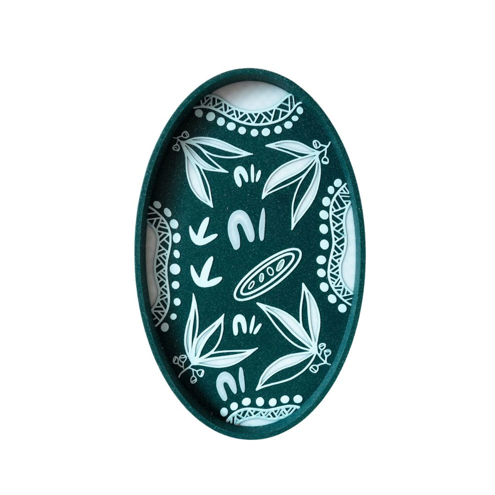 Emu Egg Sensory Tray – Ochre Dough